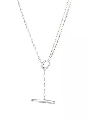 DINNY HALL Thalassa Small T-bar Necklace - Silver