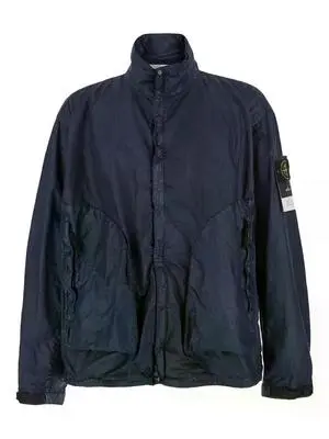 Stone Island Compass Motif Jacket - Blue