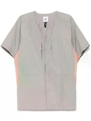 STAIN SHADE V-neck Windbreaker - Grey