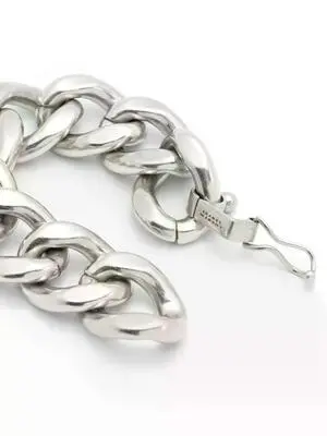 Isabel Marant Étoile Links Logo-engraved Bracelet - Silver