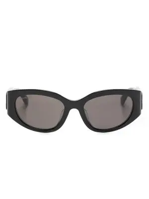 Balenciaga Oval-frame Sunglasses - Black