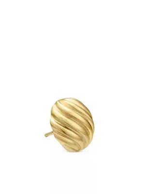 David Yurman 18kt Yellow Sculpted Cable Stud Earrings