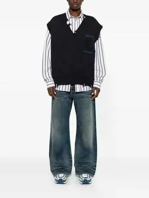 Études Studio V-neck Embroidered Vest