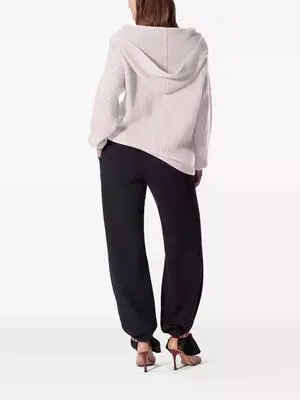 MARGHERITA MACCAPANI Knitted Hooded Jumper - Neutrals