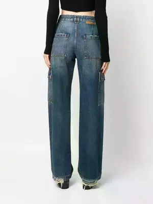 Stella McCartney Cargo Pockets Straight Leg Jeans