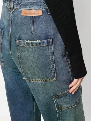 Stella McCartney Cargo Pockets Straight Leg Jeans