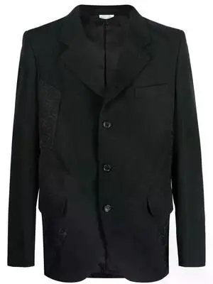 Comme Des Garçons Panelled Single-breasted Blazer
