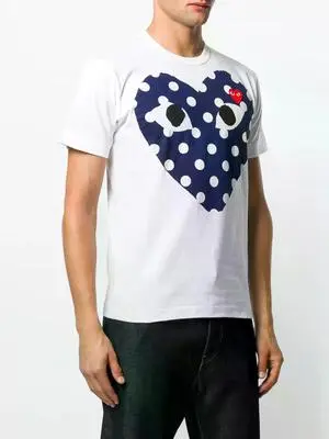 Play Comme Des Garcon Logo-print Cotton T-shirt