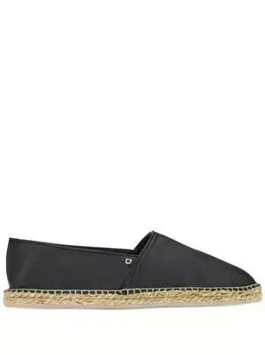 FERRAGAMO Gancini Buckle Leather Espadrilles