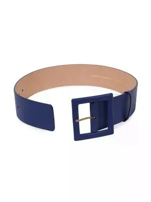 Carolina Herrera Leather Belt With Buckle Fastening - Blue