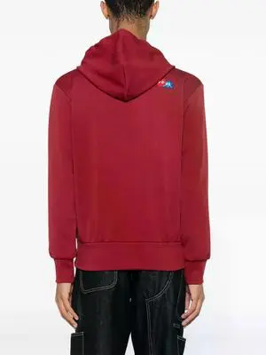 Play Comme Des Garcon Logo-appliqué Hoodie - Red