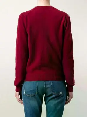 Play Comme Des Garcon Basic Cardigan - Red