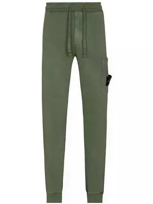 Stone Island Tapered Drawstring Track Pants - Green