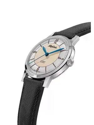 ALPINA Stainless Steel Calfskin Leather Strap Automatic Watch