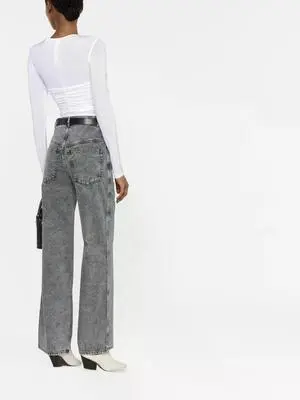 Isabel Marant Étoile Gathered Long Sleeve Top