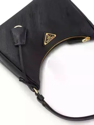 Prada Re-edition Leather Mini Bag - Black