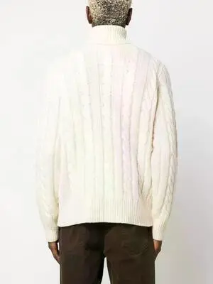 Polo Ralph Lauren Roll-neck Cable-knit Jumper - Neutrals