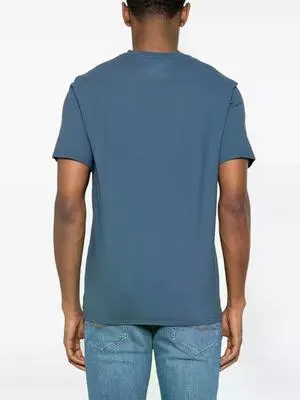 Fedeli Short-sleeve Cotton T-shirt - Blue