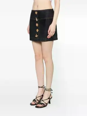 Zimmermann Crush Denim Mini Skirt