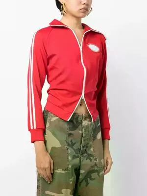 GROUND ZERO Logo-patch Zip-up Jacket - Red