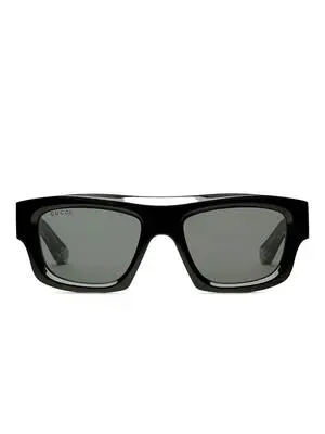 Gucci Rectangle Frame Sunglasses - Black
