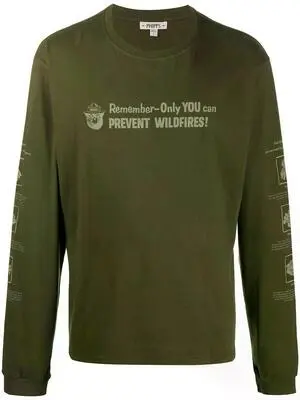 PHIPPS Slogan Print Sweatshirt - Green