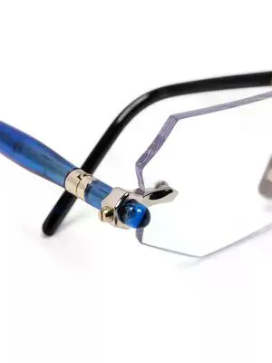 KUBORAUM Rimless Geometric-frame Eyeglasses