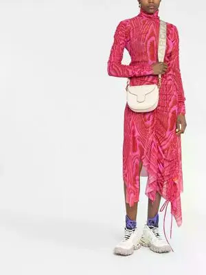Marc Jacobs The Covered J Marc Saddle Bag - Neutrals