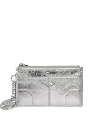 Zadig&Voltaire Sunny Metallic Card Holder - Silver