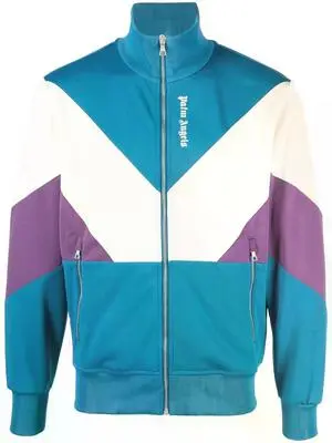 Palm Angels Colour-block Track Jacket - Blue