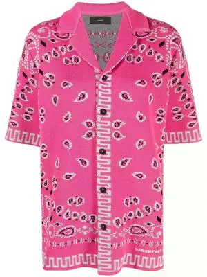 Alanui Paisley Print Short Sleeve Shirt - Pink