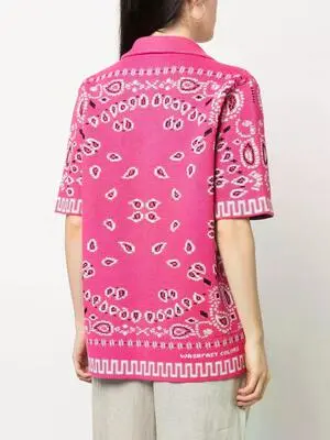 Alanui Paisley Print Short Sleeve Shirt