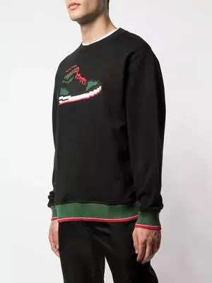 MOSTLY HEARD RARELY SEEN 8-BIT Red Sneak Sweatshirt - Black