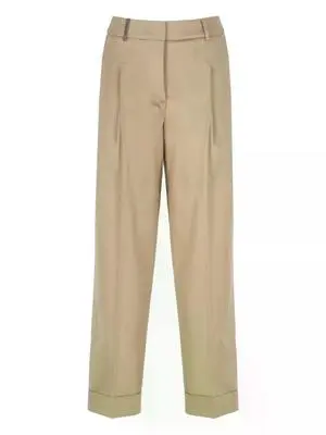 Peserico Pleated Trousers With Belt Loops