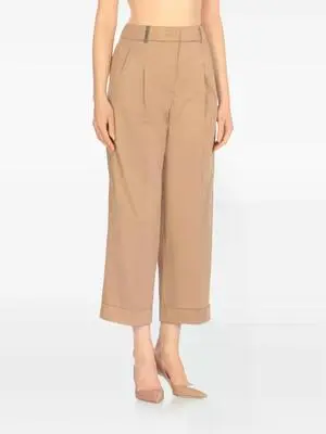 Peserico Pleated Trousers With Belt Loops
