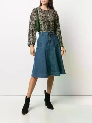 MARANT ETOILE Liliana Oversized Floral-print Blouse