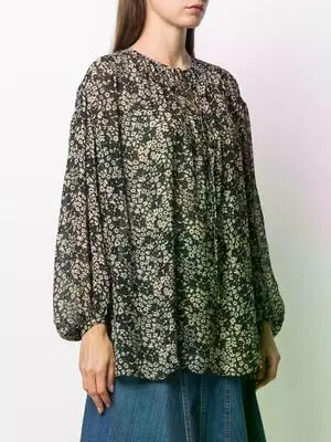 MARANT ETOILE Liliana Oversized Floral-print Blouse