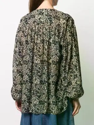 MARANT ETOILE Liliana Oversized Floral-print Blouse