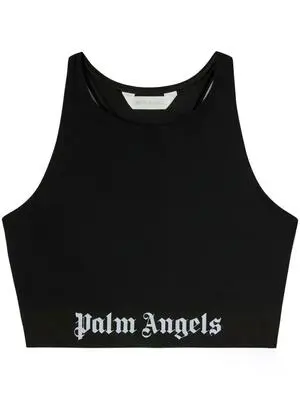 Palm Angels Logo Underband Compression Top - Black