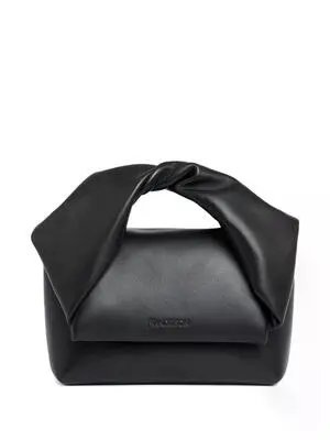 JW Anderson Twister Leather Tote Bag - Black
