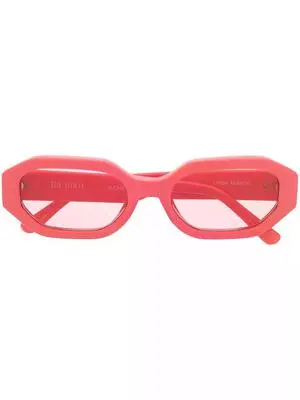 Linda Farrow X The Attico Irene Geometric Sunglasses - Pink