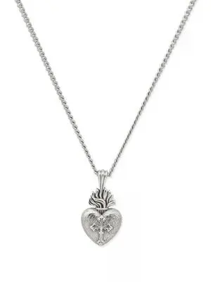 Emanuele Bicocchi Emanuele Bicocchi Small Sacred Heart Necklace Silver
