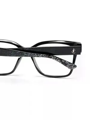 JIMMY CHOO Glitter Oversize-frame Glasses