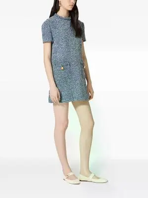 Valentino Garavani Tweed Mélange Mini Dress