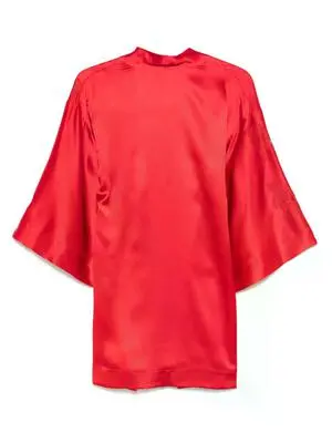 Carine Gilson Calais Caudry-lace Silk Robe