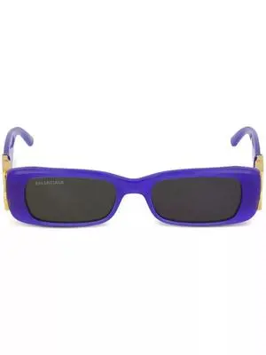 Balenciaga Rectangle Frame Sunglasses - Purple