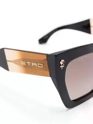 Etro Butterfly-frame Sunglasses - Black