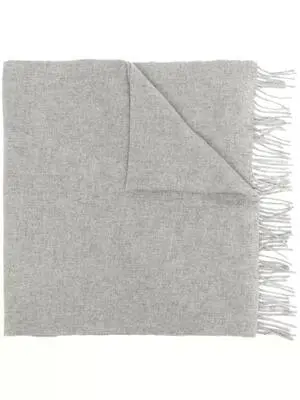TOTEME Fringe-edge Virgin Wool Scarf - Grey