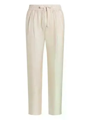 Dolce & Gabbana Silk Trousers - Neutrals