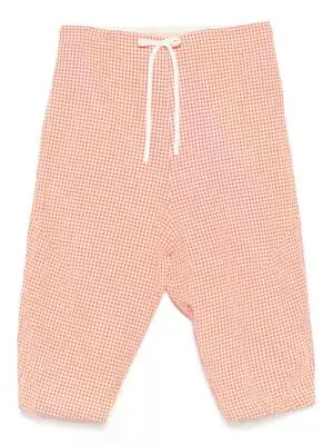 FORME D'EXPRESSION Gingham Check Pattern Pants - Red